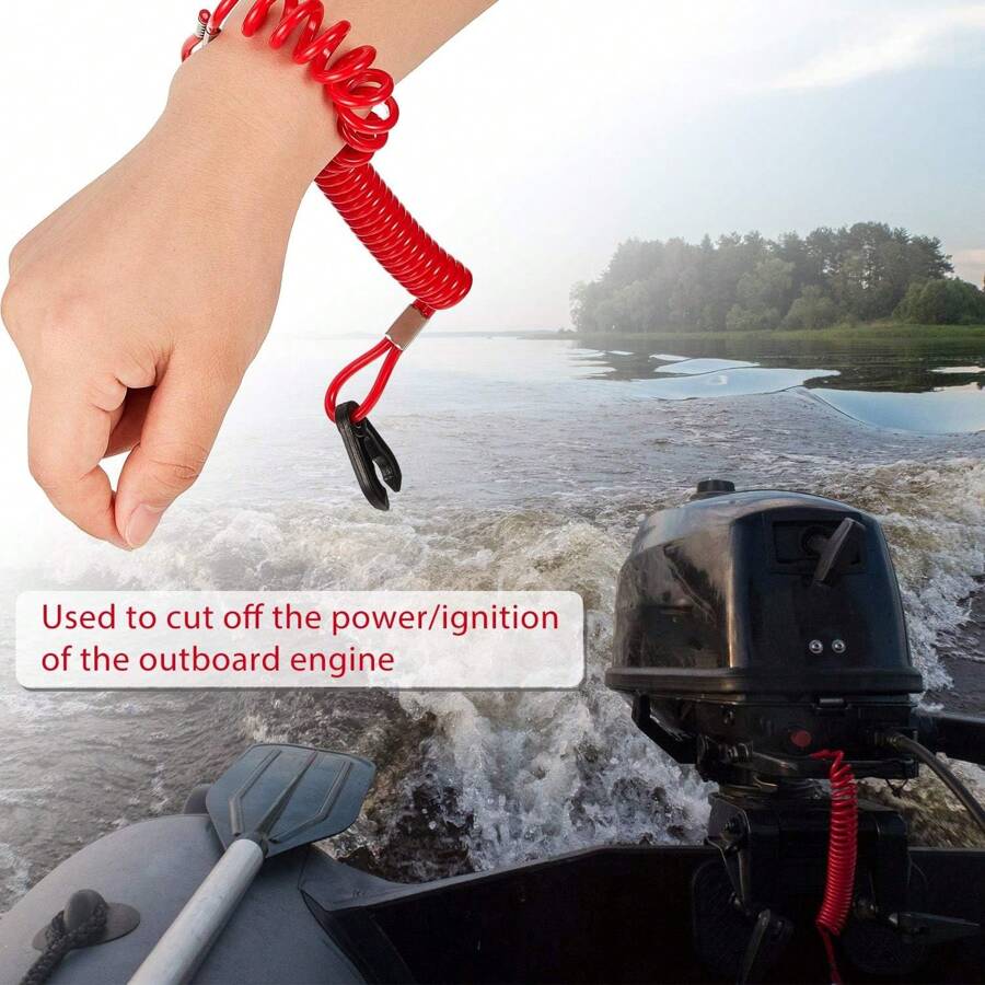 1pc Marine Engine Emergency Safety Stop Switch Cord, 682-82556-00-00 ...