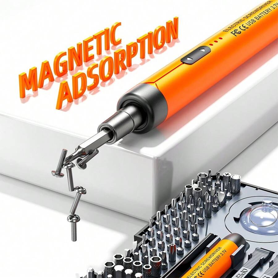 120-In-1 Mini Precision Cordless Electric Screwdriver Set, Quiet Long ...