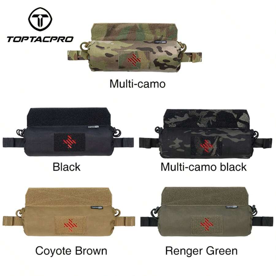TOPTACPRO Tactical Roll 1 Trauma Pouch Medical Pouch IFAK First Aid Kit ...