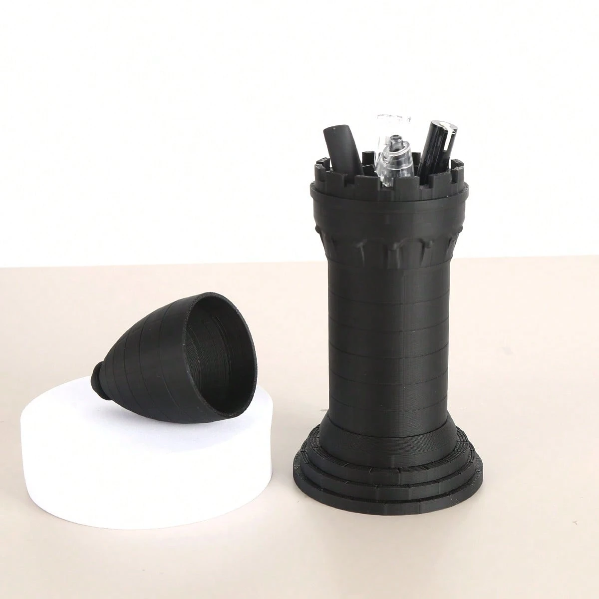 Chess Piece Rook Bishop Pen Holders - Unique PLA Plastic Organizer ...
