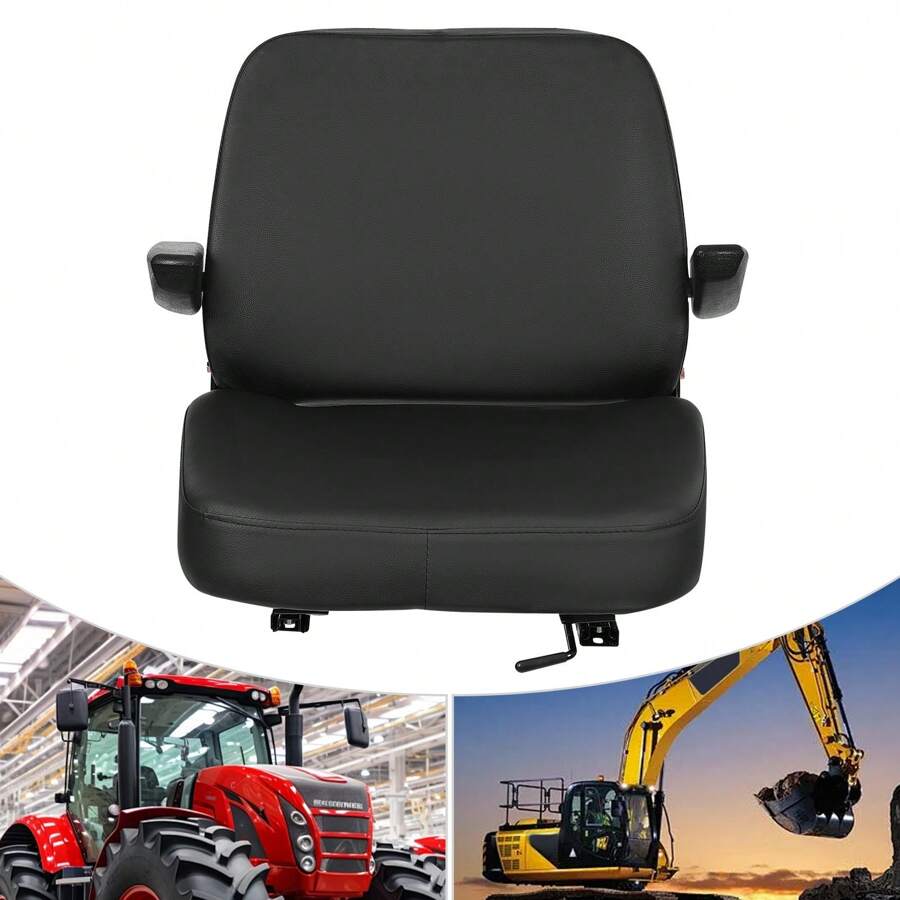 Universal Forklift Seat, Tractor Seat With Adjustable Angle Back ...