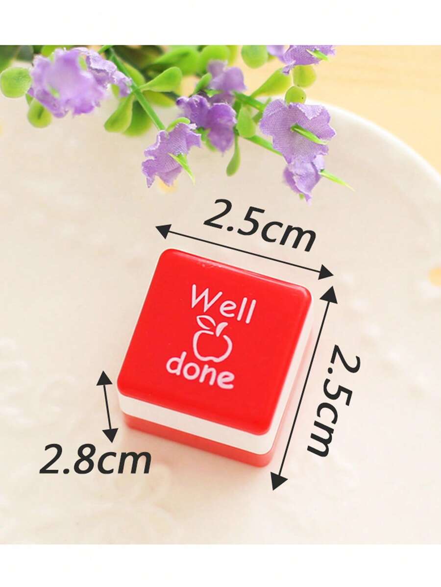 6 Pcs Teacher Stamp Set, Encouragement Rectangle Shaped Stamps For ...