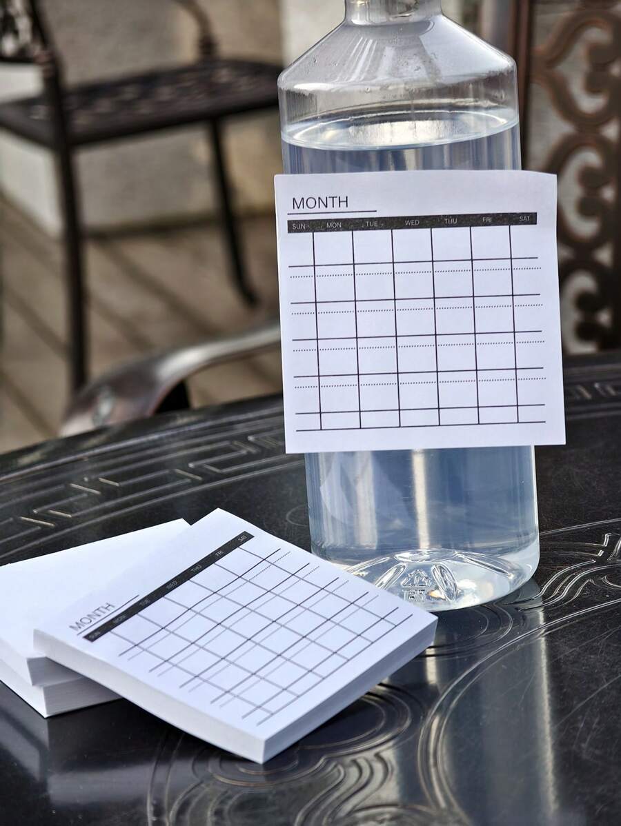 1 Book (80 Sheets) MONTH Square Grid Sticky Notes - Ideal For Study ...