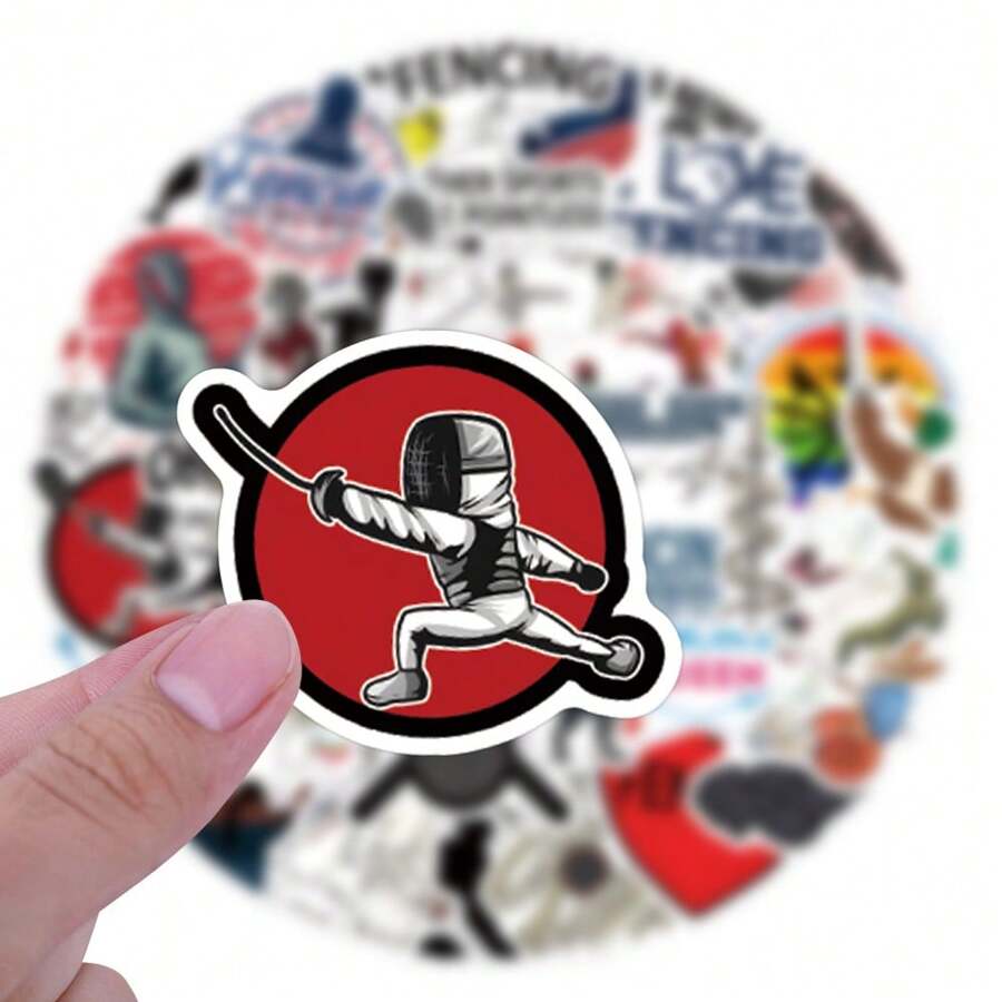 56PCS Fencing Stickers Vinyl Aesthetics Stickers, Decals, Scrapbooking ...