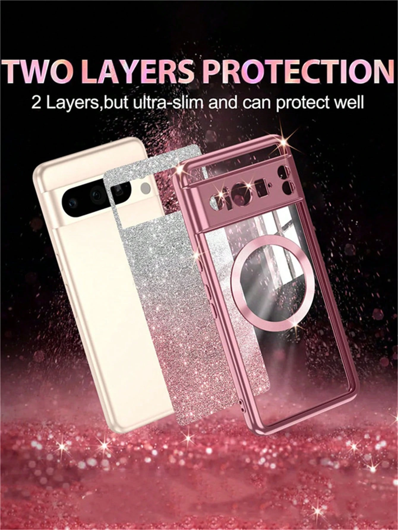 Sequins Stylish Glitter Case For 9 Pro XL Case Gradient Plating Luxury ...