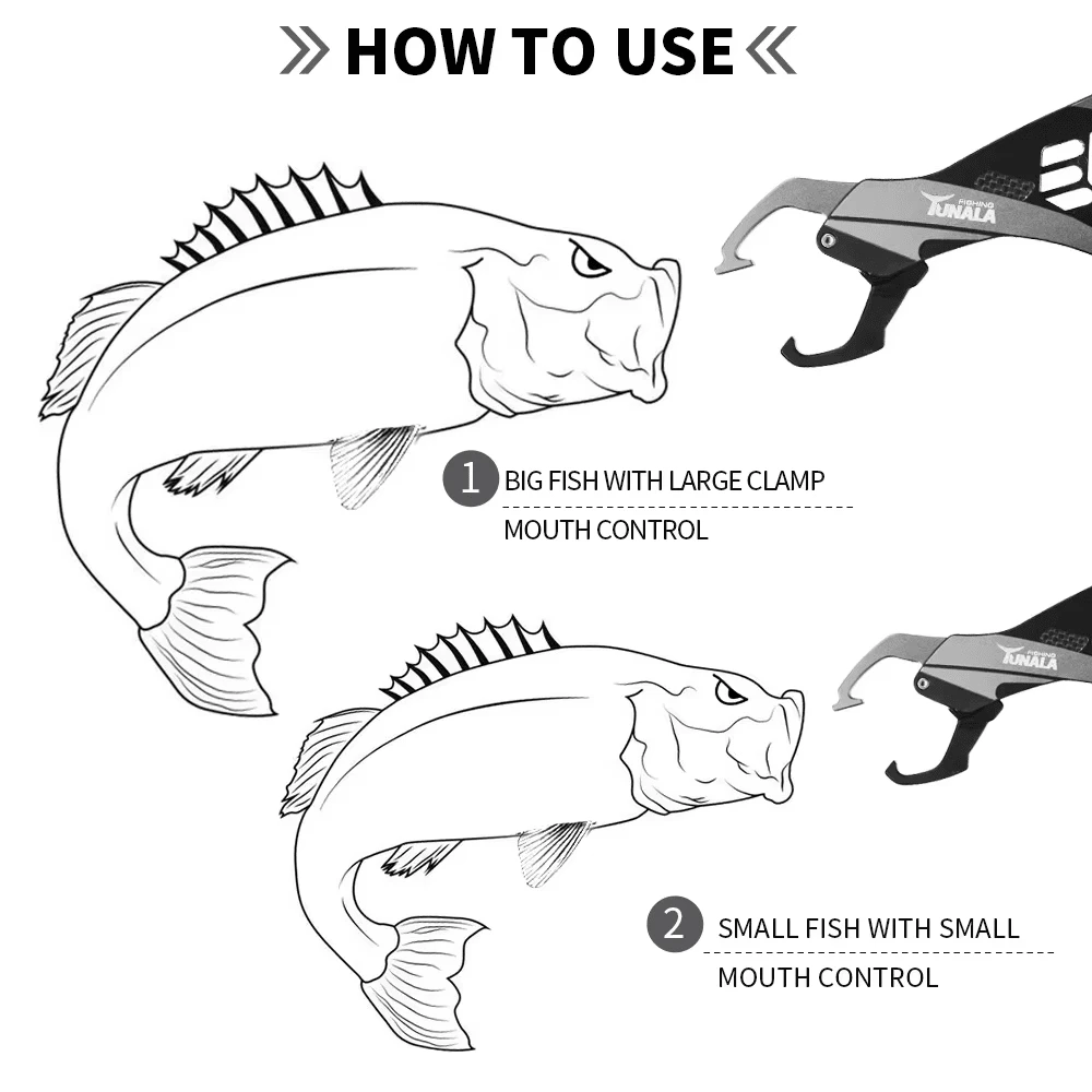 Aluminum Alloy Luya Clamp Large Object Control Fish With Weighing Fish ...