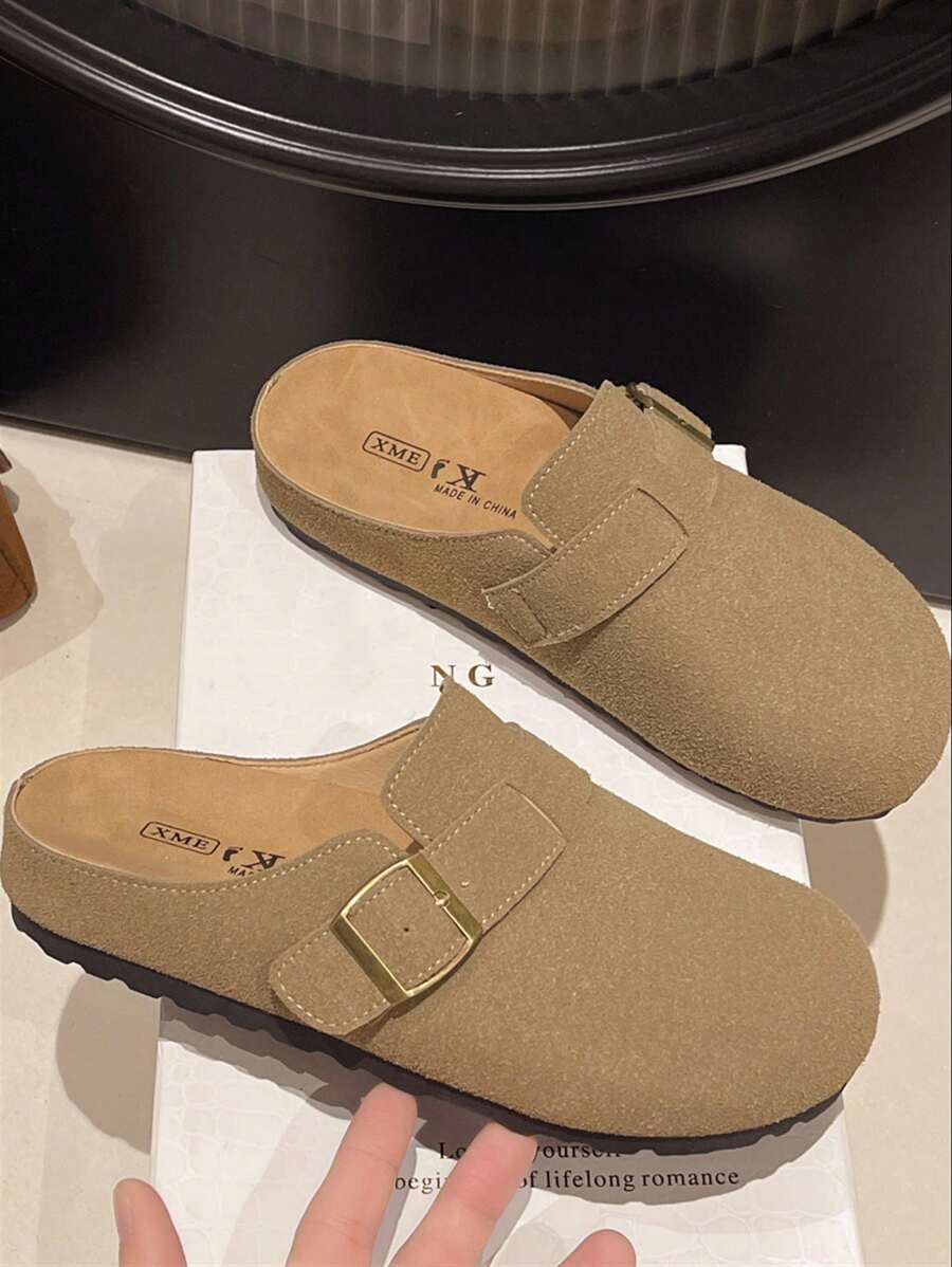 2025 New Summer Women Fashion Flat Closed Toe Slippers, Casual Outdoor ...