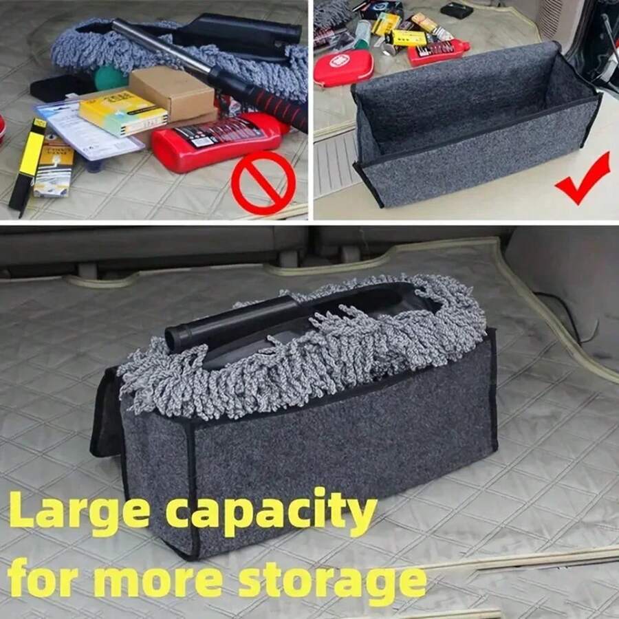 1pc Car Luggage Storage Box, Car Portable Folding Felt Storage Box, Car ...