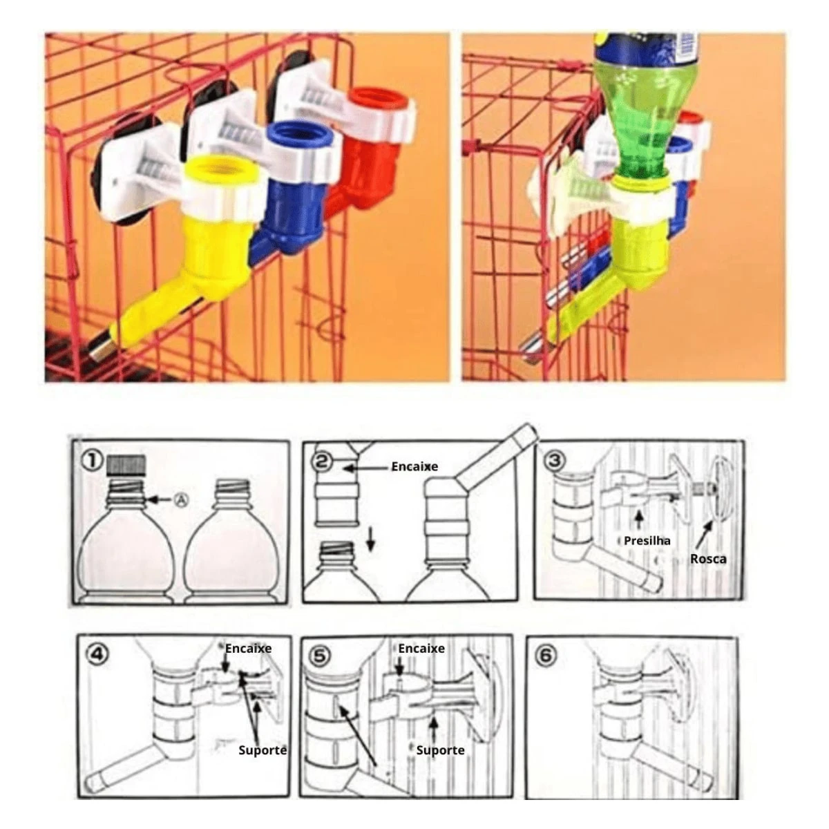 Bebedouro Automático de Parede Lambe Cães e Gatos Pet Gaiola | SHEIN Brasil