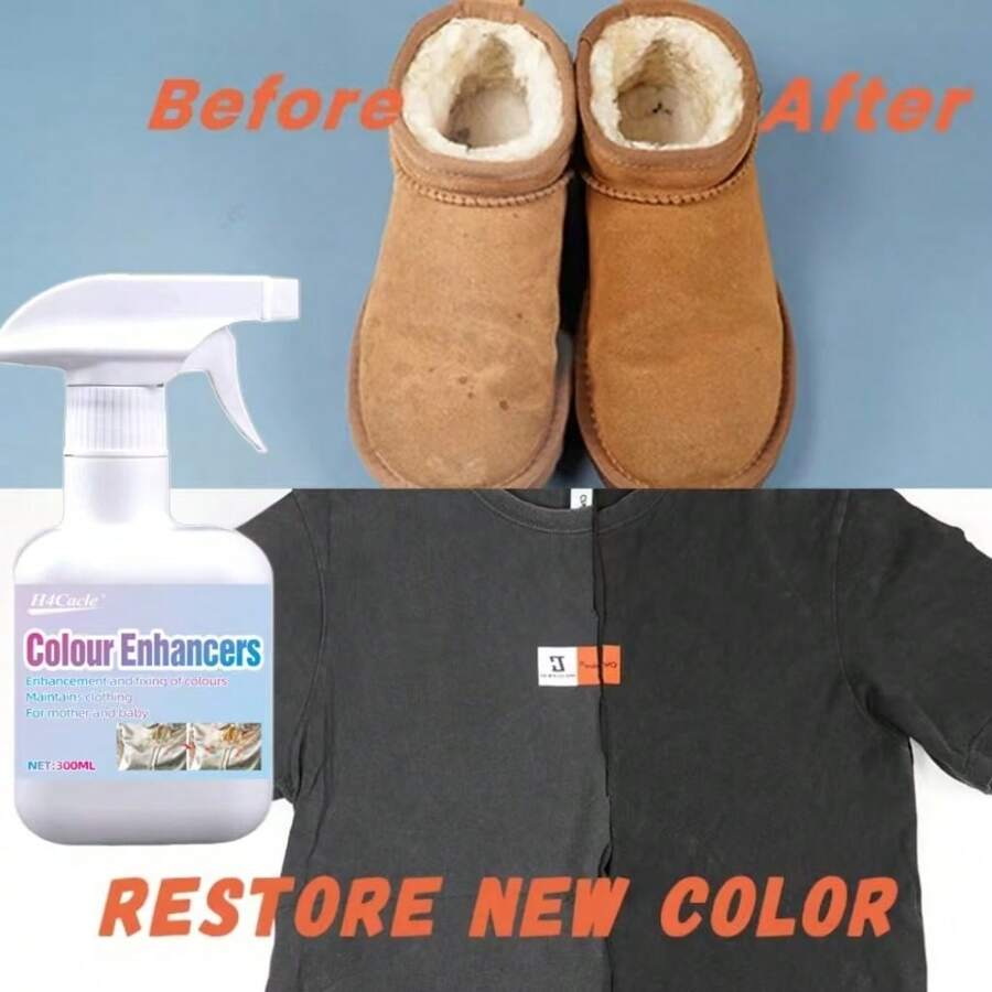 H4Cacle Color Enhancer Shoes Fabric Faded Clothing Restorer Black ...