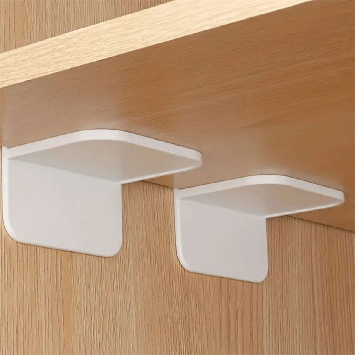 4pcs No-Drill Shelf Supports - Traceless Wardrobe Partition Brackets ...