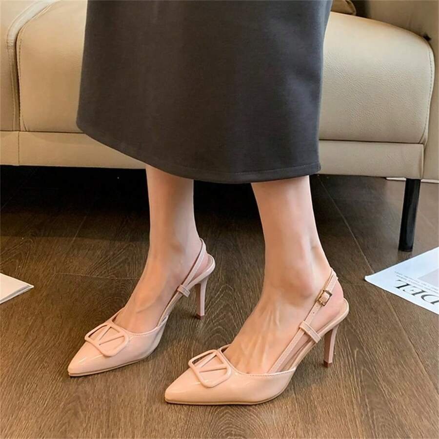 Scarpe col tacco alto donna fine con senso della moda senior scarpe sandali moda femminile ...