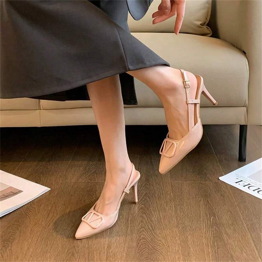 Scarpe col tacco alto donna fine con senso della moda senior scarpe sandali moda femminile ...