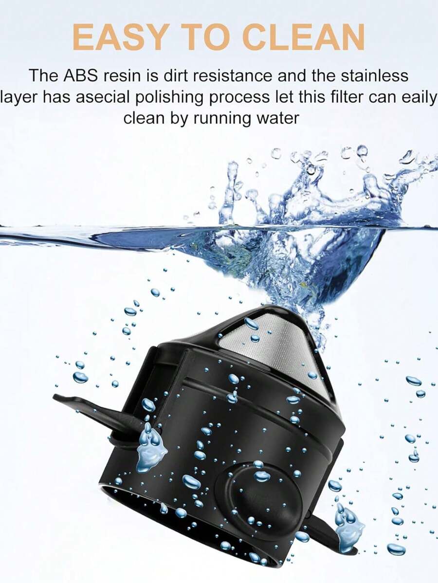 Portable Stainless Steel Coffee Funnel, Filter-Free Paper Coffee Funnel ...