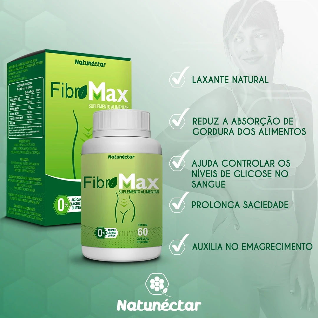 Combo 120 Caps Fibromax Regulador Intestinal Natural Psyllium ...