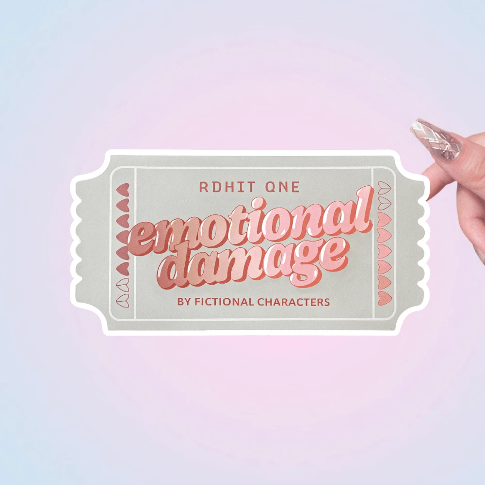 Emotional Damage Ticket Vinyl Stickers - Ideal For Laptops, Water ...