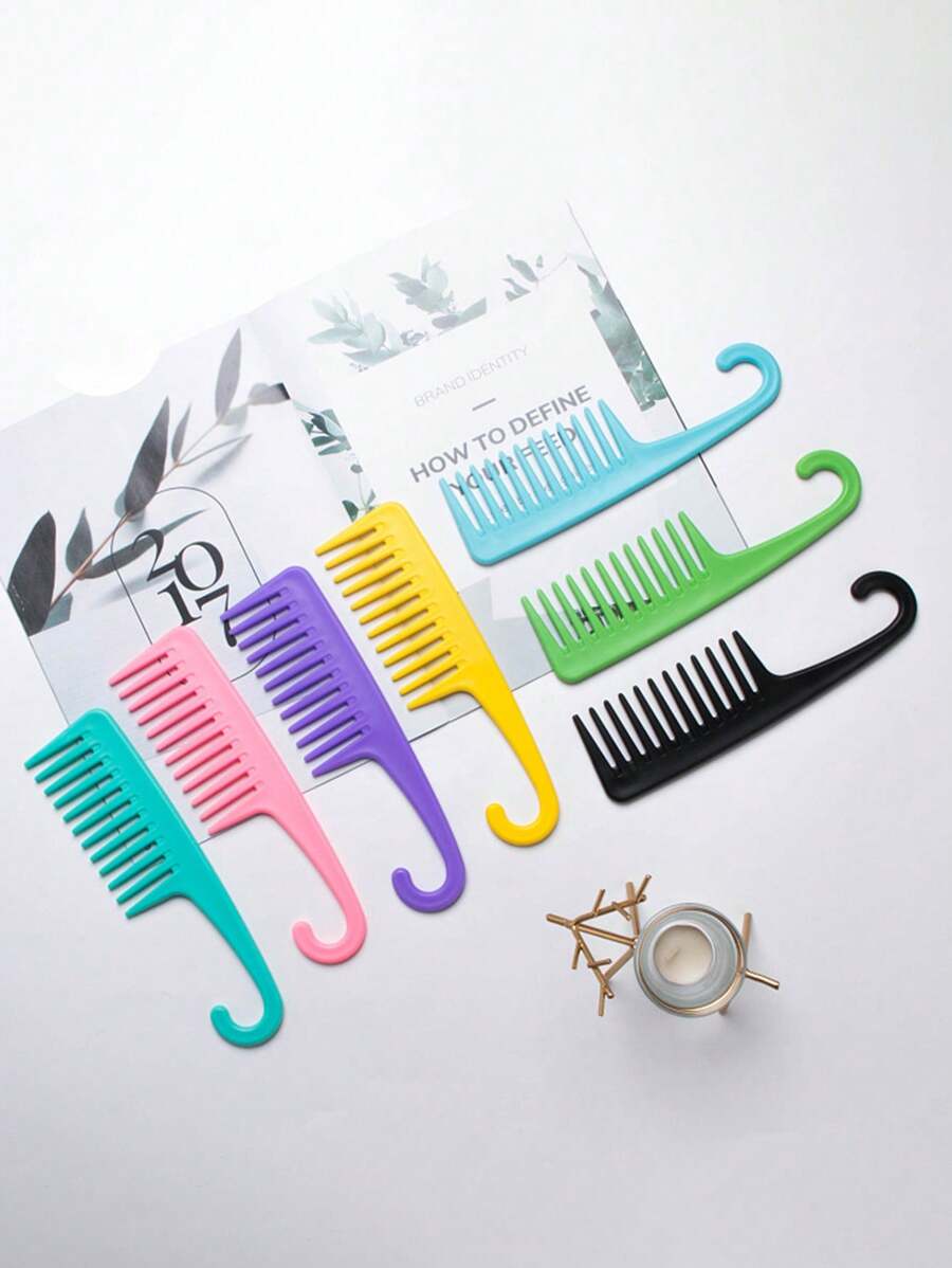 1pc/3pcs Color Large Curved Comb, PP Material Long Hair Comb, Large ...