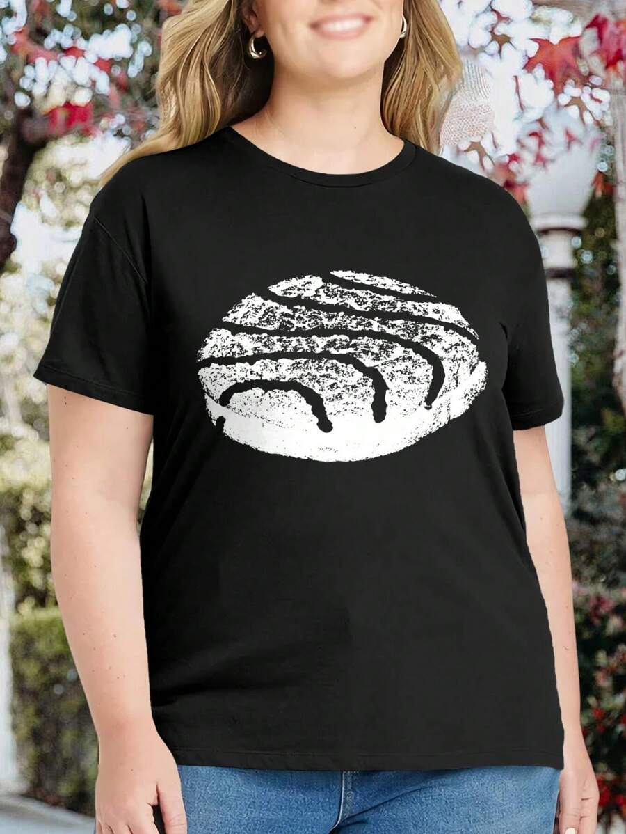 Fudge Rounds Snack Oversize Women T-Shirt For Women (Large) - Little ...