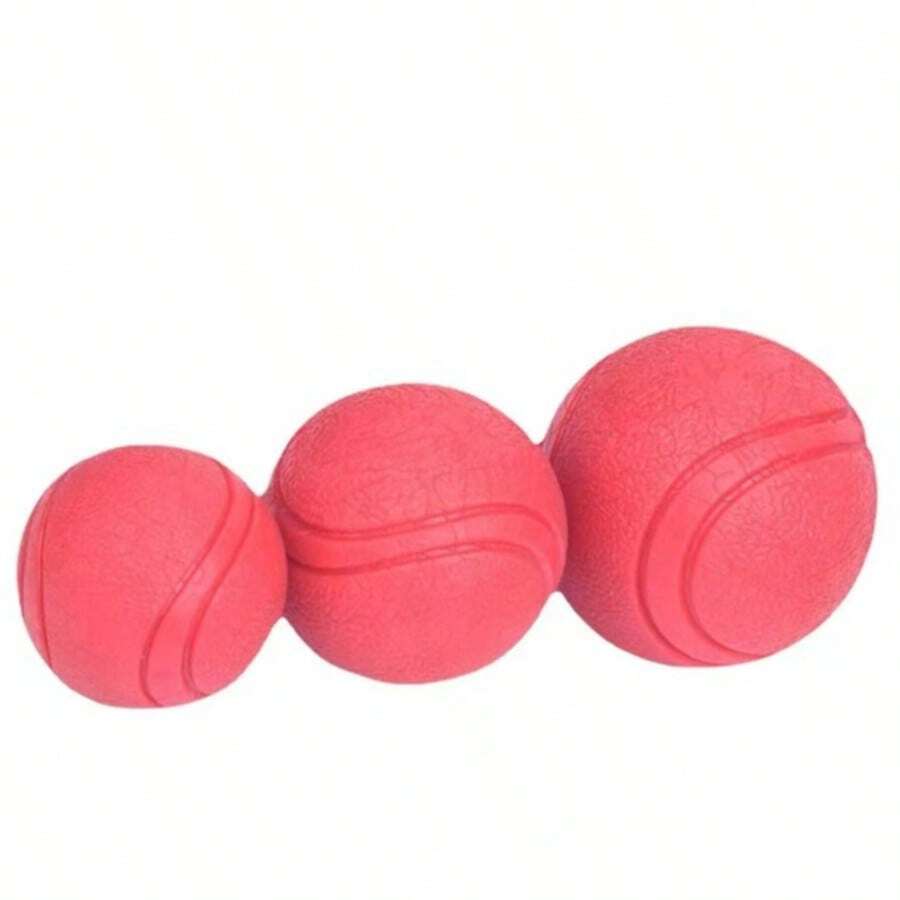 Solid Rubber Balls, Medium-Large Dog Chew Toys, Teeth Grinding & Anti-Boredom Pets Balls, Rubber ...