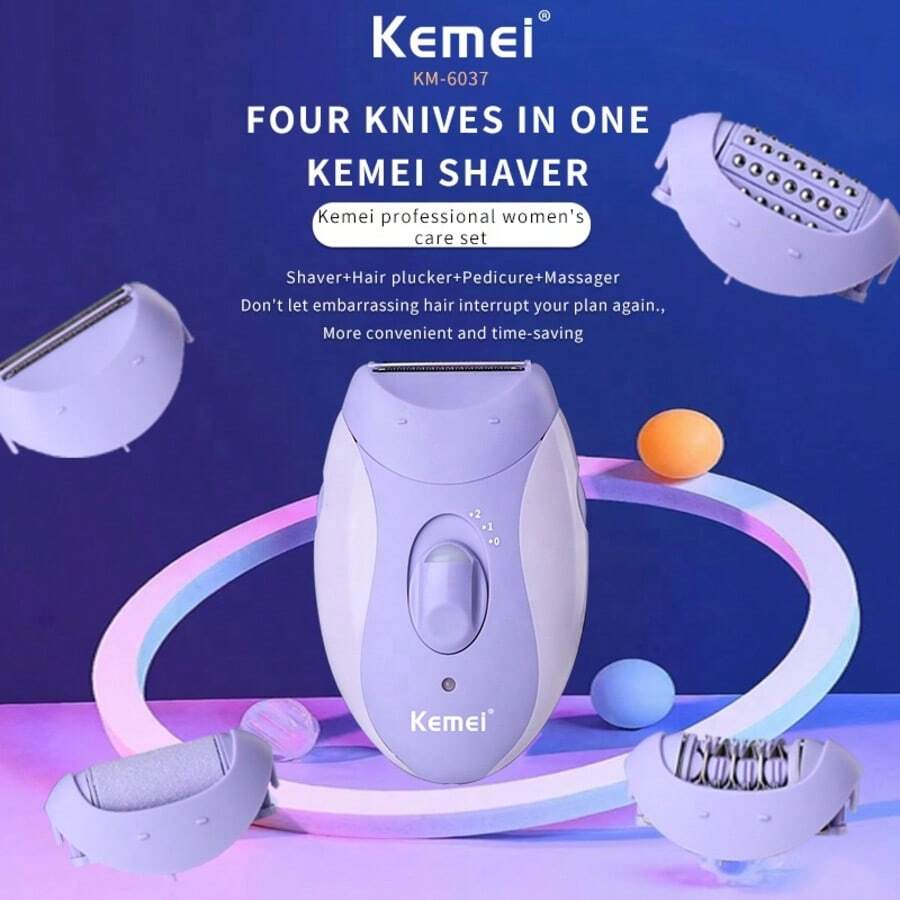 Kemei Face Body Hair Removal Lady Bikini Trimmer Shaving Machine Kemei ...