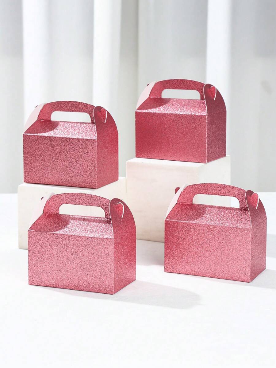 6pcs Rose Gold Sparkling Style Gift Box, Rose Gold Theme Birthday Gift ...
