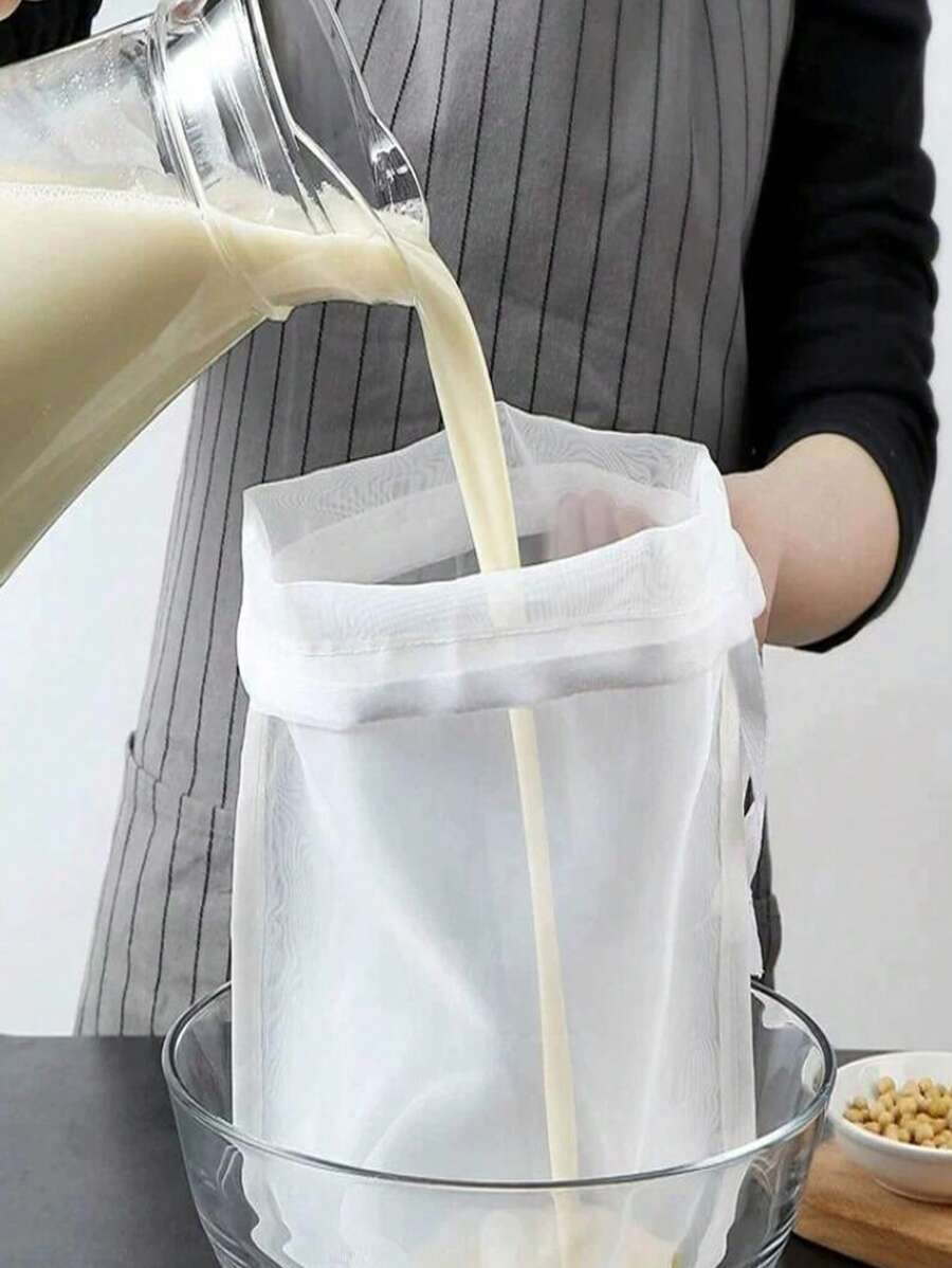 2pcs/3pcs Nylon Food Filtering Bags Drawstring, Reusable Vegetable ...