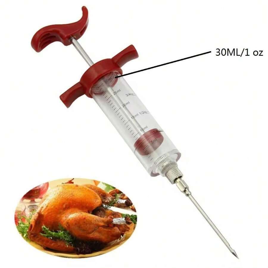 Kitchen Cooking Meat Marinade Injector, Turkey Baster Syringe, BBQ ...