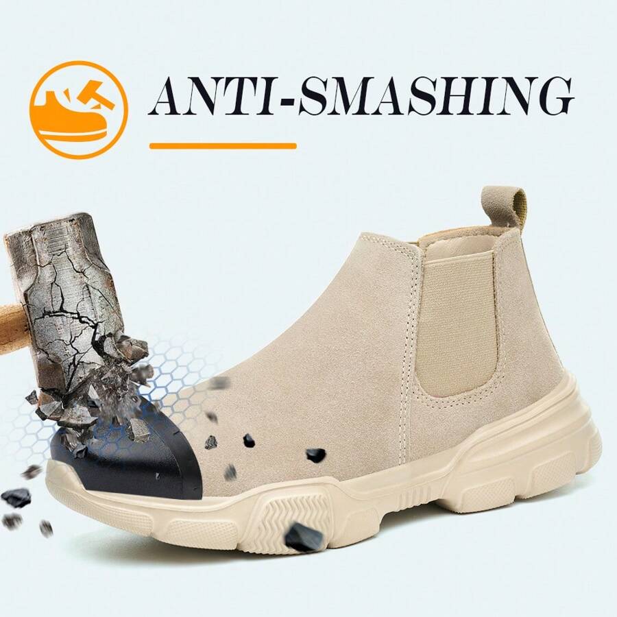 Men's Welder Safety Shoes, Steel Toe Anti-Puncture Kevlar Lightweight ...