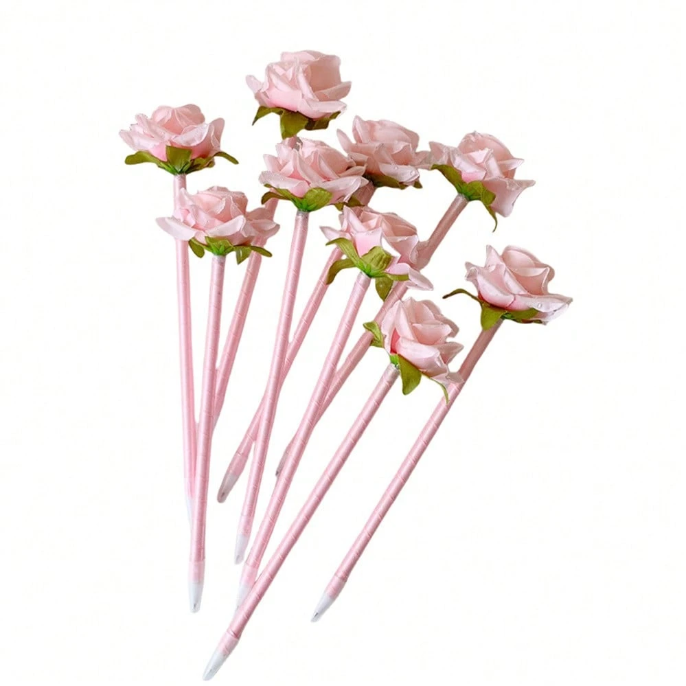 1pc Creative Simulated Rose Pens, Multi-Purpose Ornamental Pens, Very ...
