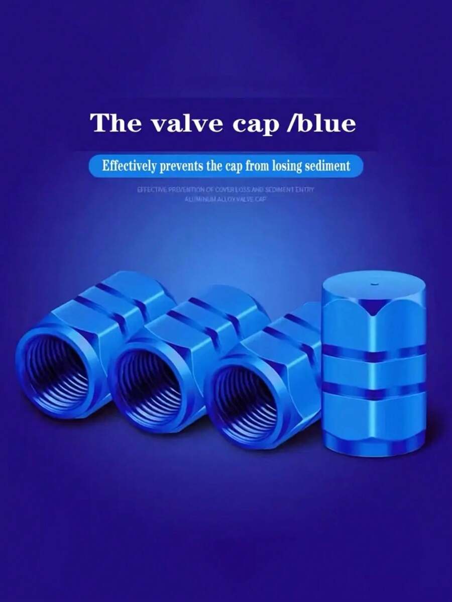 2/4/8PCS Hexagonal Aluminum Alloy Valve Caps - Explosion-Proof Tire ...