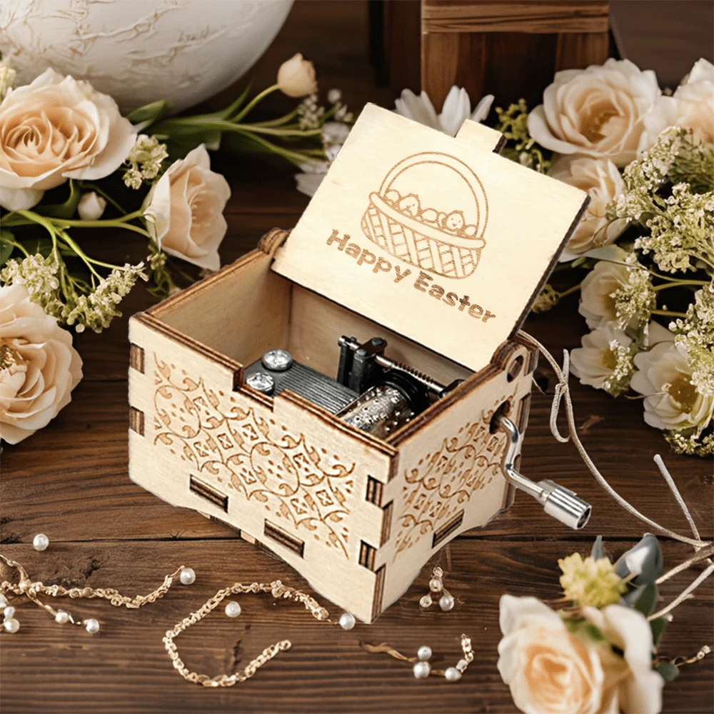 1 Pc Customized Melody Easter Style Music Box, Personalized Music Box ...