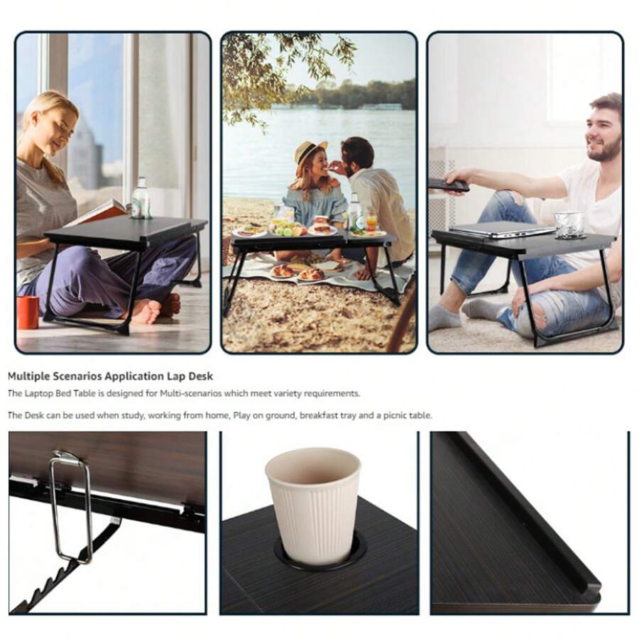 Multifunctional Folding Desk, Portable Study Table For Office, Dorm ...