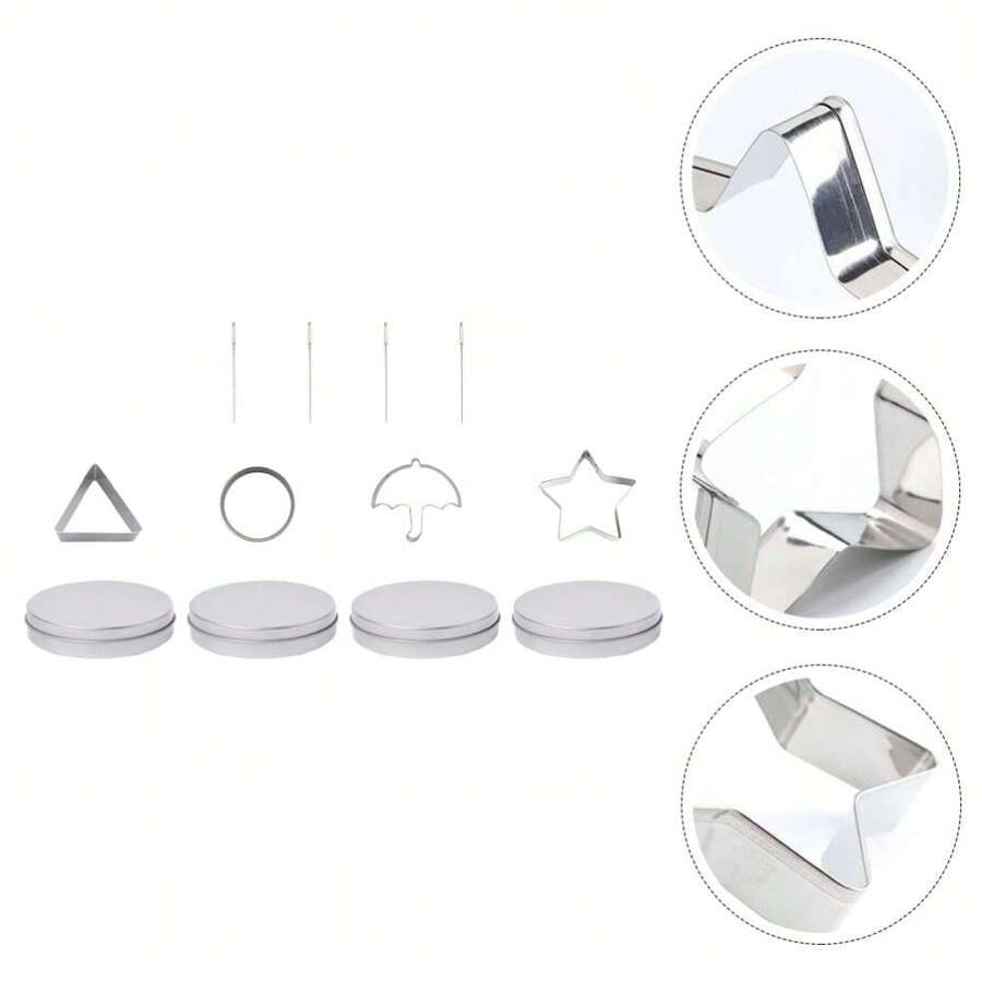 Stainless Steel Korean Sugar Candy Making Tools Umbrella Triangle Star ...