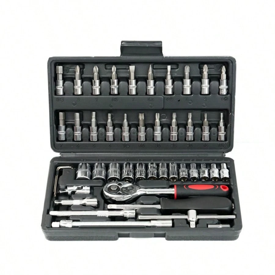 46-In-1 Ultimate Mechanic Repair Tool Kit - Advanced Ratchet Torque ...