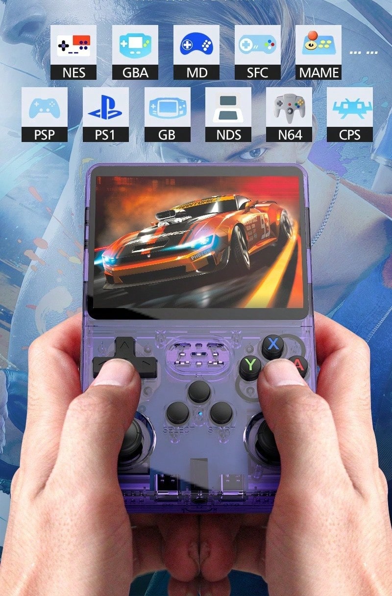New Portable Game Console R36S All-In-One Retro Arcade Game Machine, Vintage Handheld Gaming ...