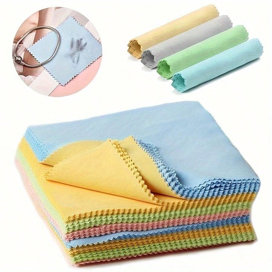 10pcs Microfiber Cleaning Cloths For Glasses, Camera Lenses ...