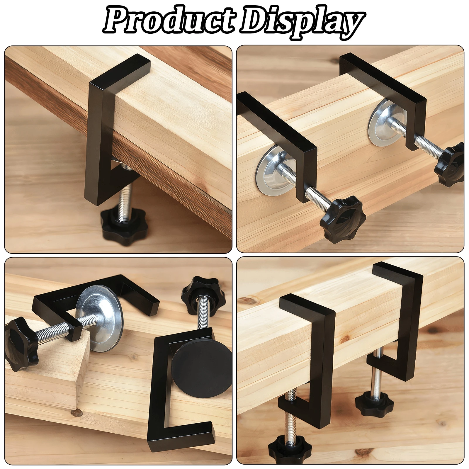 Heavy Duty Metal C-Clamps For Woodworking, Table Saw Fence Clamps With ...