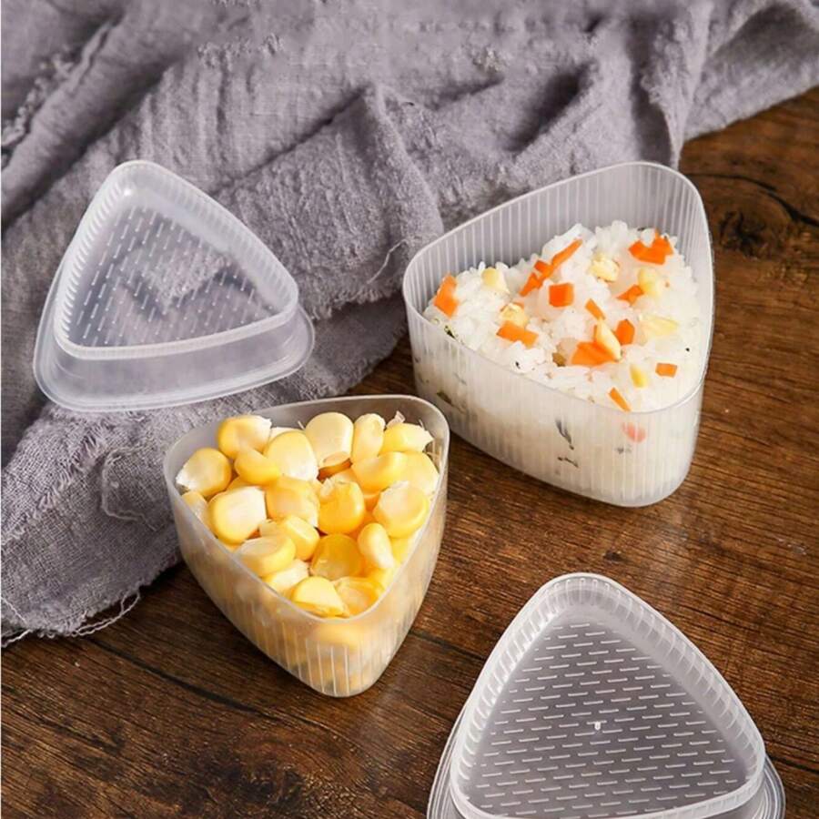 Multi-Gauge Selectable Clear Plastic Triangle Sushi Rice Mold - Perfect ...