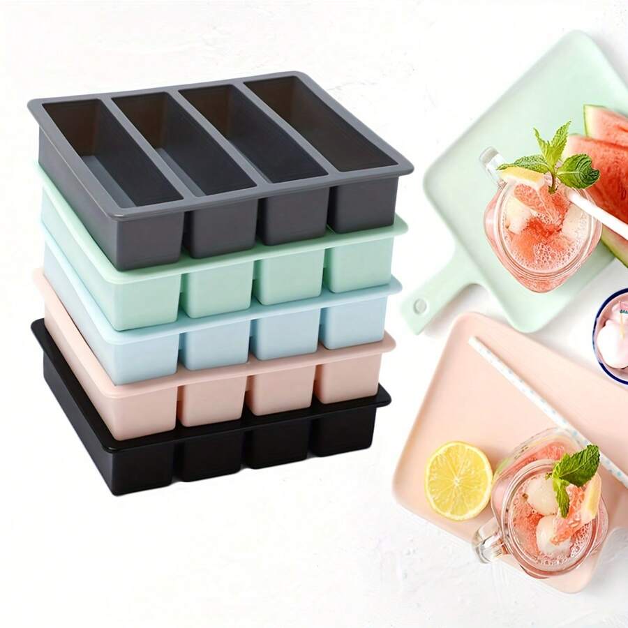 Rectangular Chocolate Mold, Jelly Mold, Safe And Reusable Ice Cube Tray ...