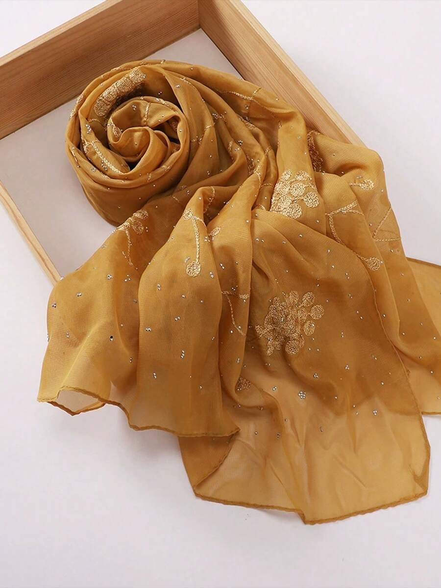 Wholesale Luxury Islamic Wrap Muslim Women Hijabs Headscarf Embroidery ...