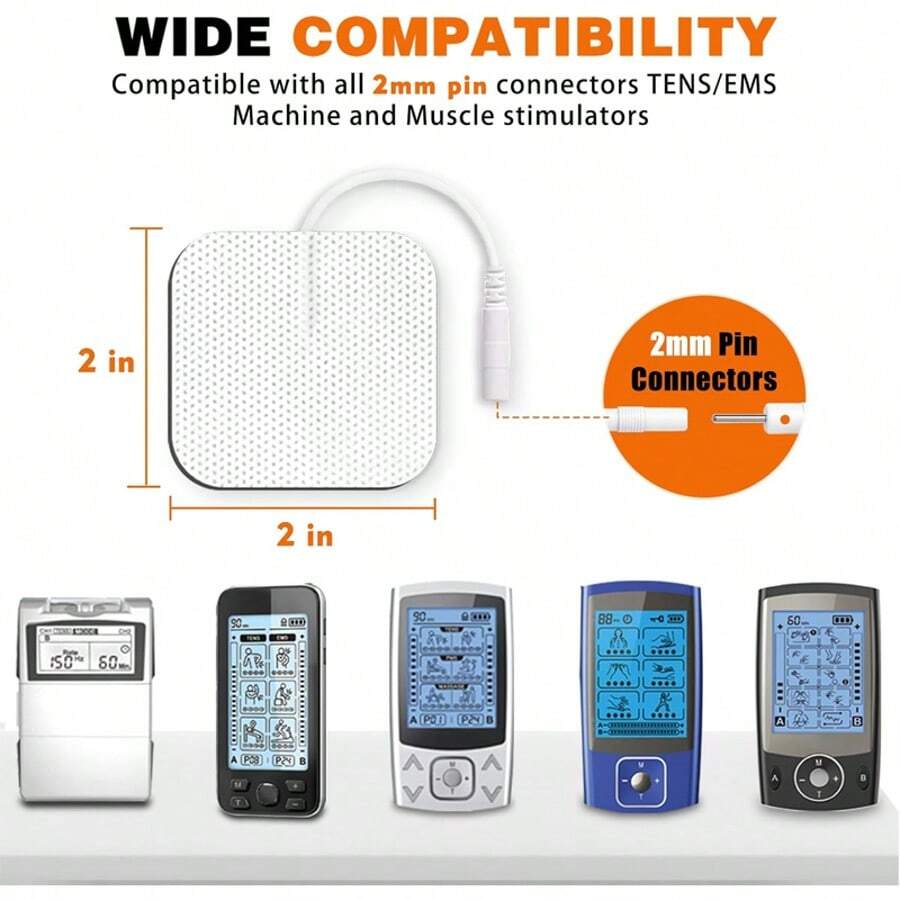 10 PIÈCES Coussinets de remplacement pour appareil TENS 2x2, électrodes ...
