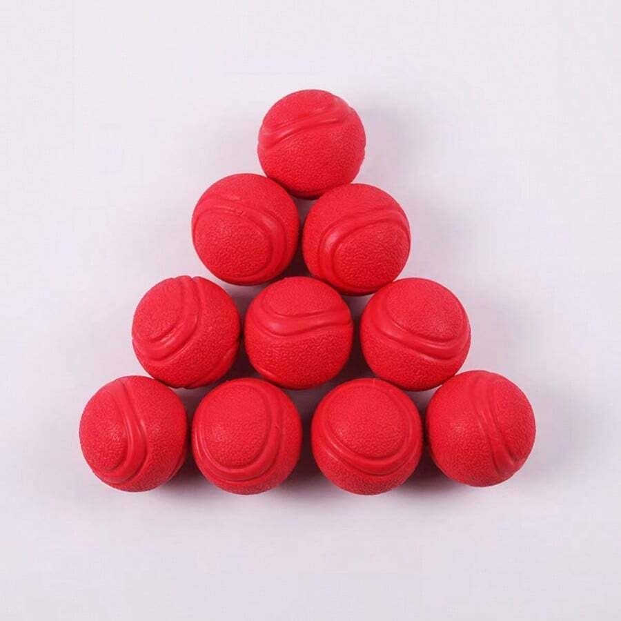 Solid Rubber Balls, Medium-Large Dog Chew Toys, Teeth Grinding & Anti ...
