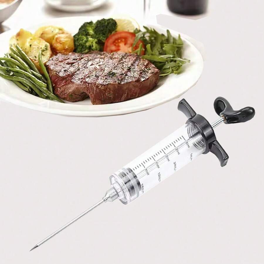 Fleisch Marinaden-Injektor für die Küche, Truthahn-Baster Spritze, BBQ ...