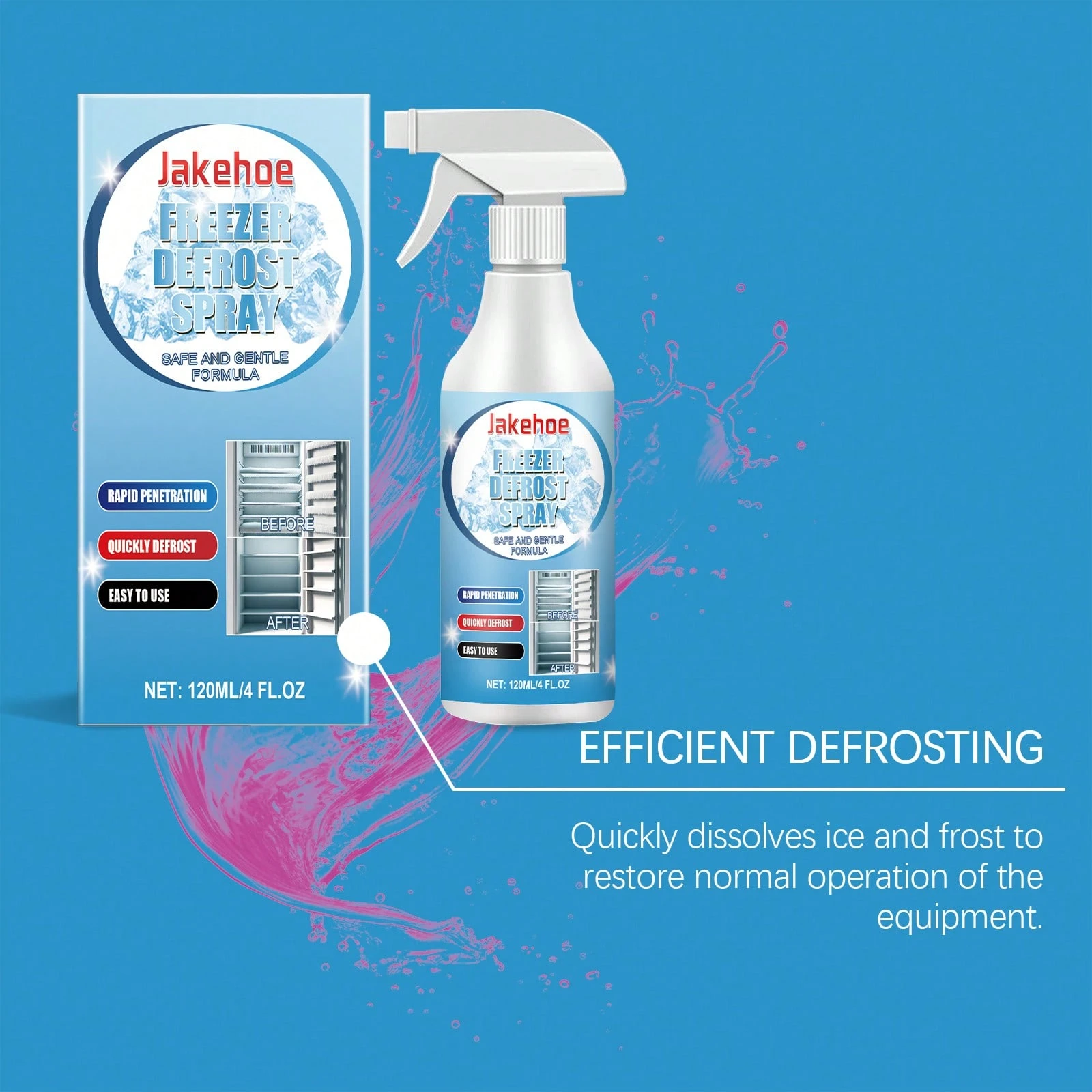 Frost Remover Spray, Multi-Purpose Spray For Refrigerator, Ice Maker ...