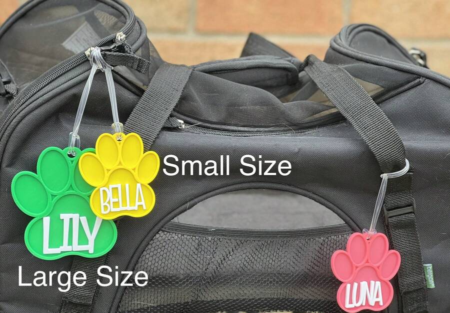 Personalized Pet Name Tag, Pet Carrier Tag, Pet Crate Tag, Custom Pet ...