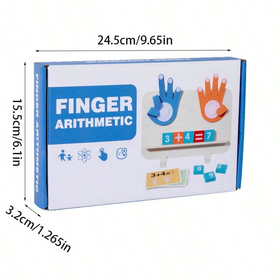 Finger Math Addition And Subtraction Practice With 10 Double-Sided ...