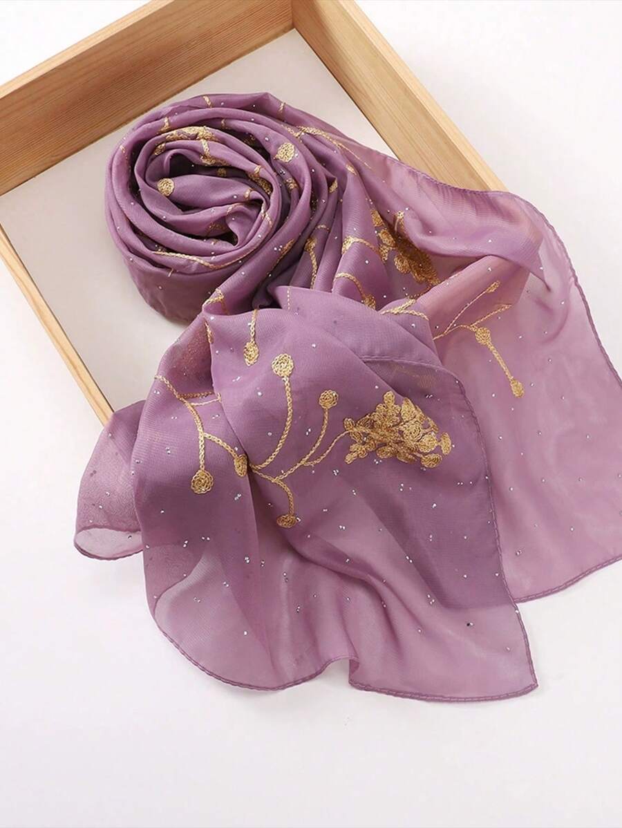 Wholesale Luxury Islamic Wrap Muslim Women Hijabs Headscarf Embroidery ...