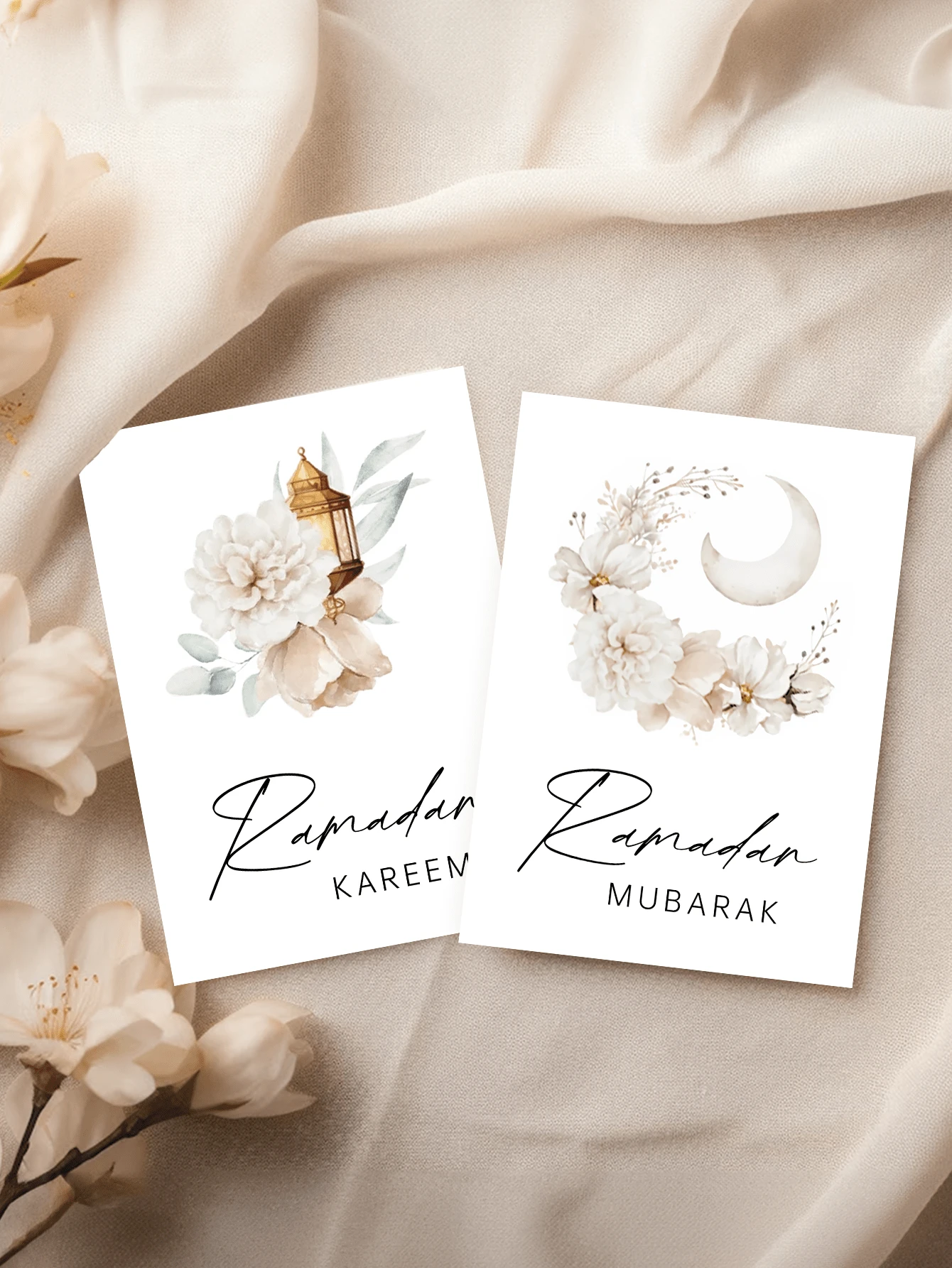 Aangepaste Ramadan Festival Tekst, Afdrukbare Ramadan Kaarten Set ...