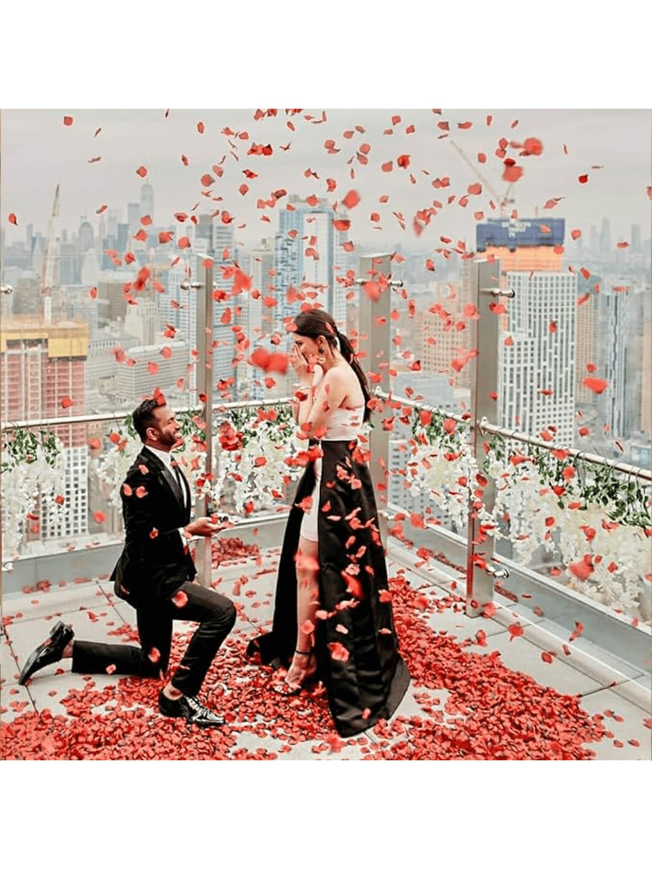 2000pcs Wedding Rose Petals, Hand Toss Flowers, Suitable For Proposal ...