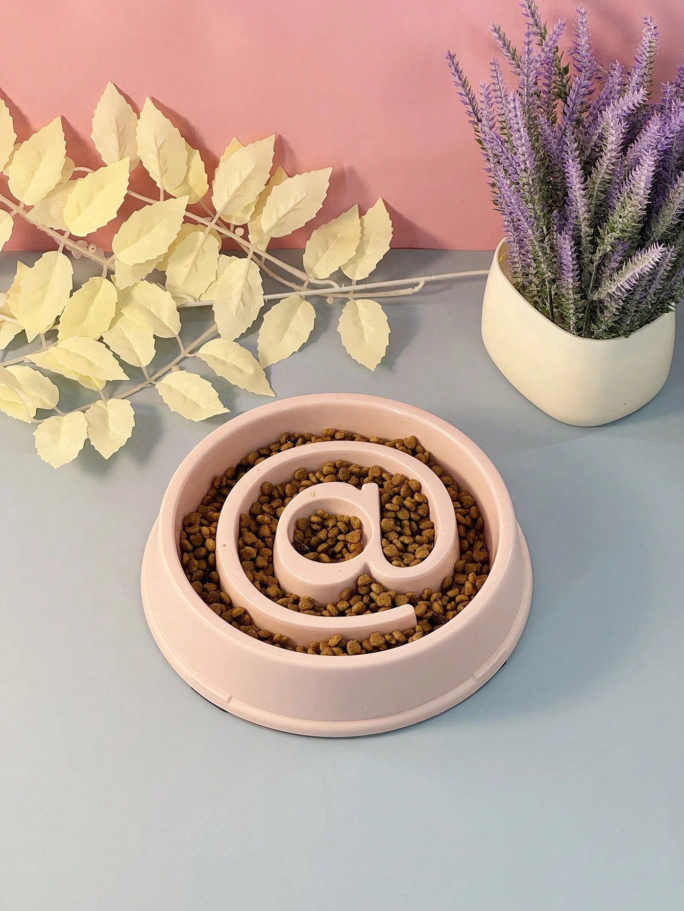 Pet Supplies Candy Color @ Shaped Slow Feeder Anti-Choke Bowl For Dogs ...